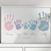 Handprint Gift | Personalised Family Print | Handprint Art | Sibling ...