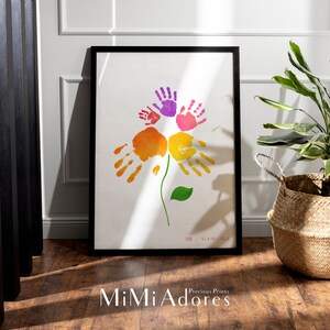 Personalised Family Handprint Art | Personalised Family Print | Family ...