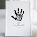 Personalised Baby Handprint Photo Keepsake | Baby Handprint Inkless Kit ...