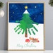 Christmas Handprint Art Craft | Printable Xmas Handprint Activity ...