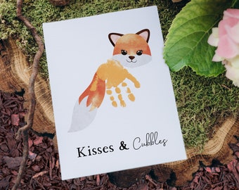 Fox Handprint Craft - Etsy