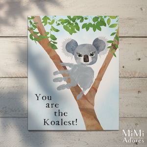Printable Handprint Craft | Koala Craft | Baby Toddler Handprint Art ...