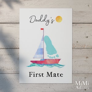 6 X Fathers Day Handprint Footprint Craft Pack | Daddy Handprint Poem ...