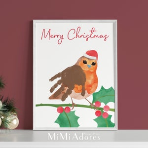 Seasons Tweetings | Robin Cardinal Handprint Craft | Christmas ...