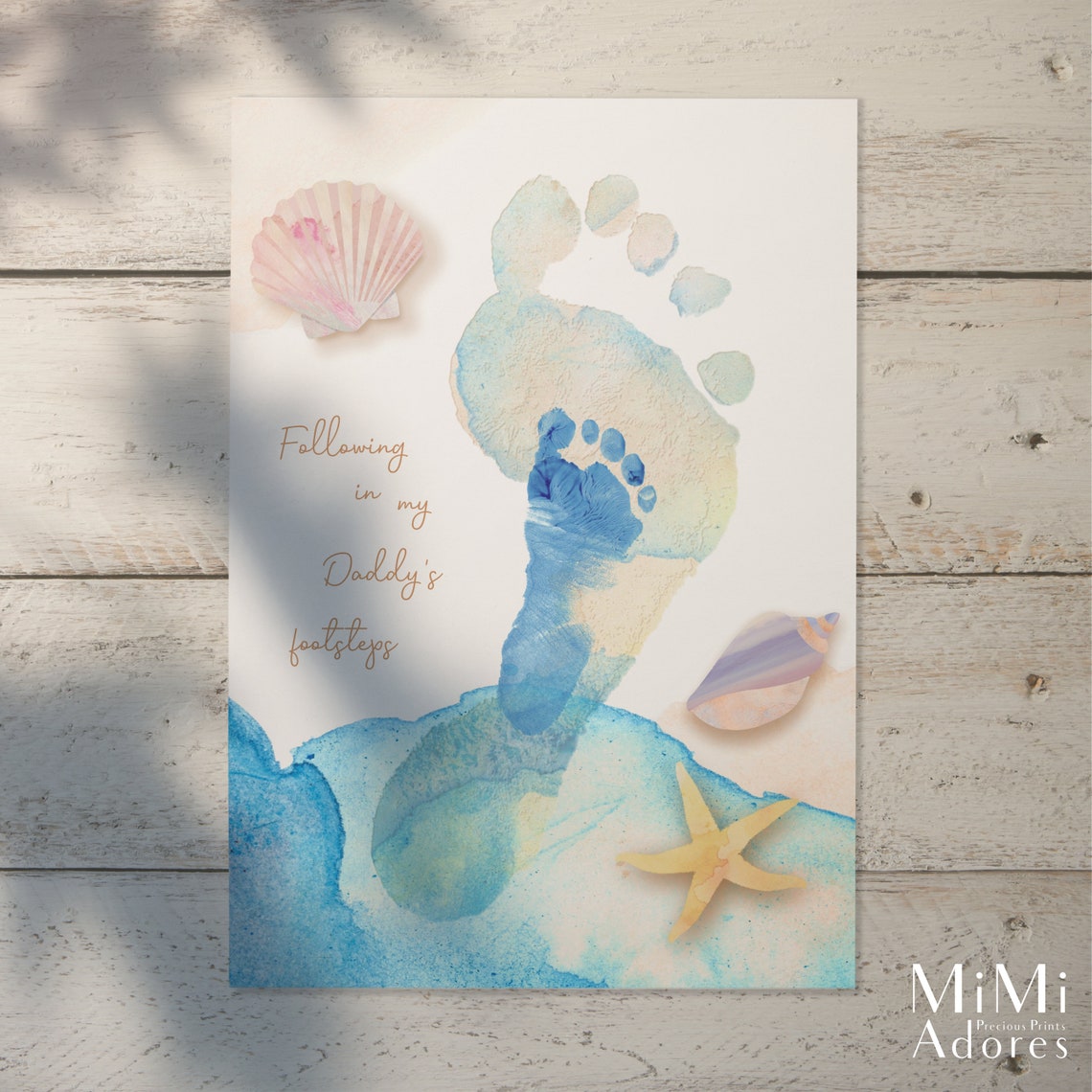 Following in Your Footsteps Father's Day Footprint Craft - Etsy UK
