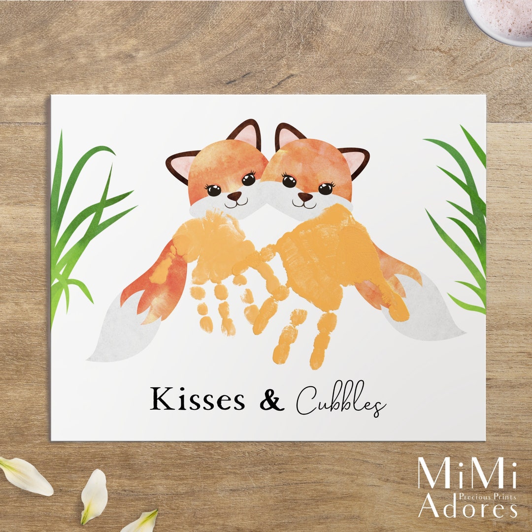 Fox Handprint Printable | Kids Handprint Activity Craft | Autumn ...