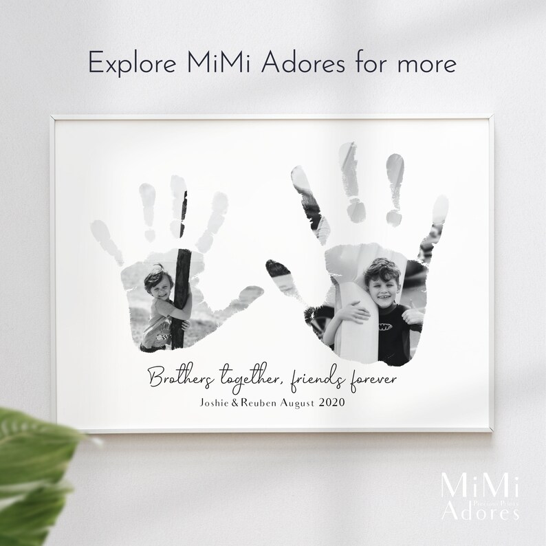 Handprint Footprint Keepsake Hand Print Foot Print Art - Etsy