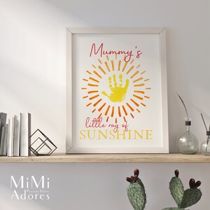 Sunshine Handprint Craft | Mother's Day Birthday Craft | Mummy ...