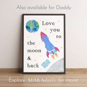 Papa Footprint Craft | Fathers Day Printable for Papa | Love You to the ...