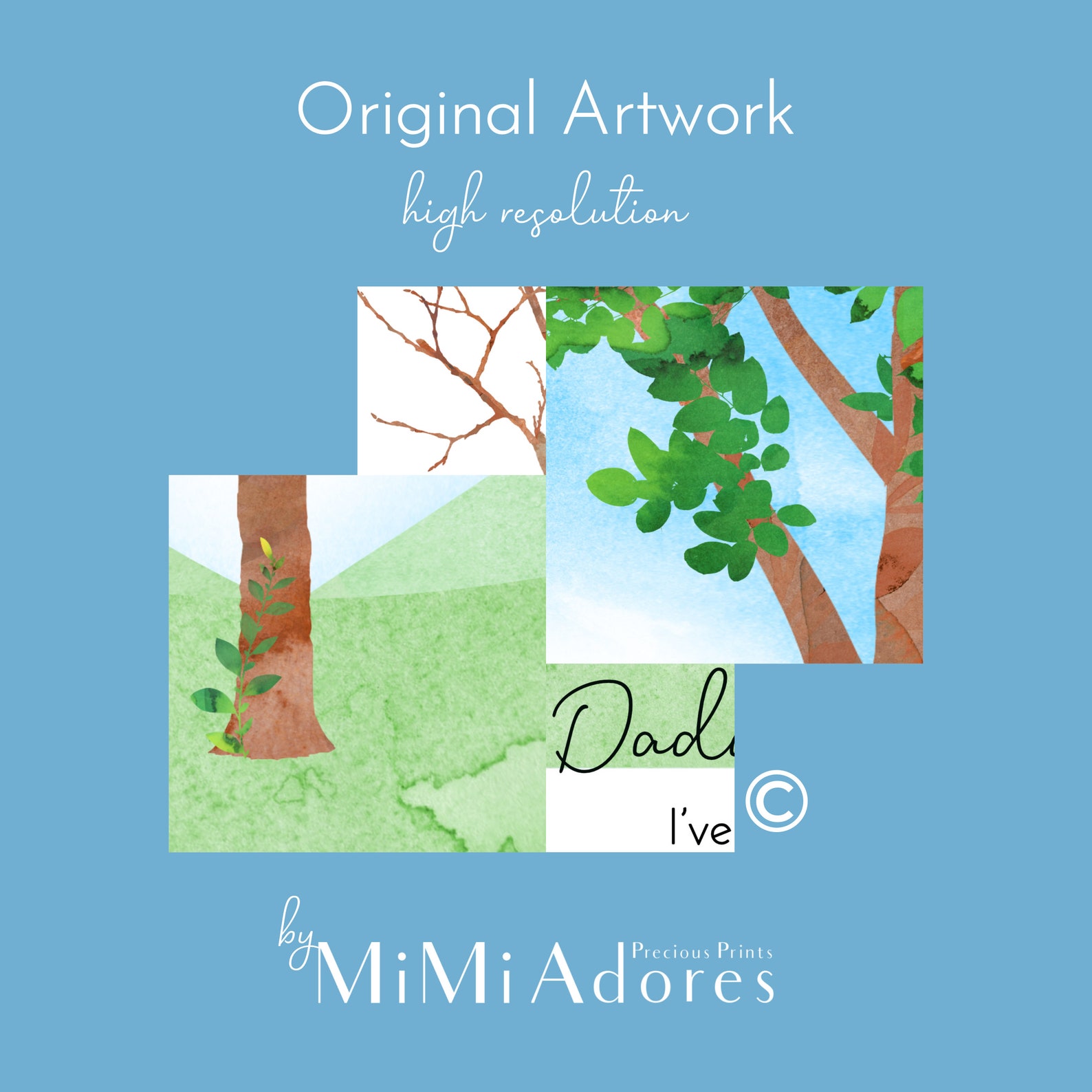 Daddy Handprint Poem Tree Handprint Art Craft Fathers Day - Etsy