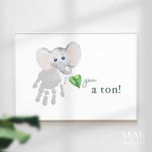 Elephant Handprint Art Craft | Handprint Art Craft | Kids Baby Toddler ...