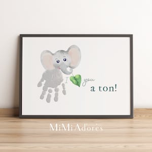 Elephant Handprint Art Craft | Handprint Art Craft | Kids Baby Toddler ...