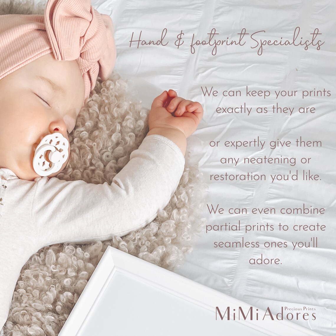 Sibling Keepsake Handprint Art | Personalised Hand Prints ...