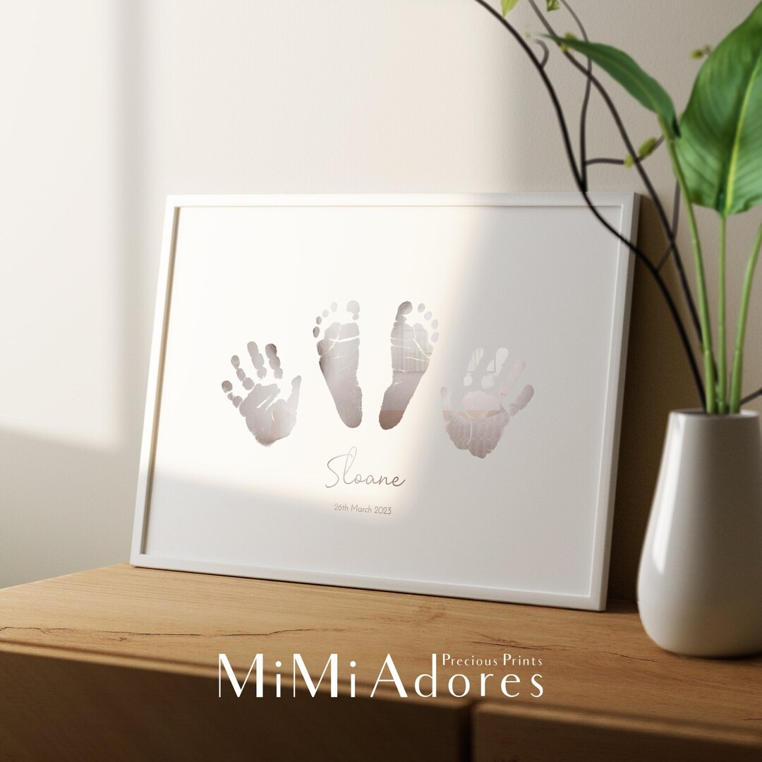 Foil Handprint Footprint Keepsake Foil Hand Footprint Kit - Etsy