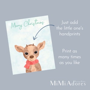 Christmas Xmas Handprint Art Craft | Merry Christmas Reindeer | | Baby ...