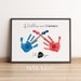 Printable Guitar Handprint Art Craft | Fathers Day Daddy | Kids Baby ...