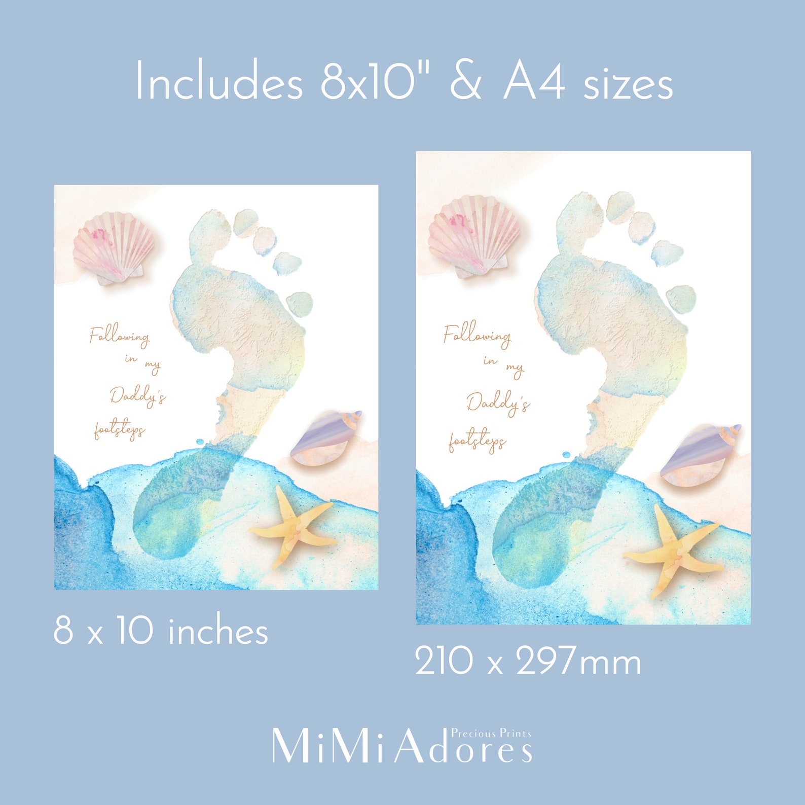 Following in Your Footsteps Father's Day Footprint Craft - Etsy