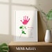 Flower Handprint Art Craft Mummy Handprint Poem Hand Art Craft Baby ...