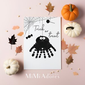 Halloween Handprint Art Craft | Halloween Preschool | Printable Craft ...
