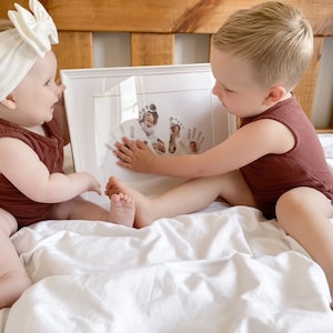Sibling Handprint Keepsake Gift | Inkless Kit Included | Gift From ...