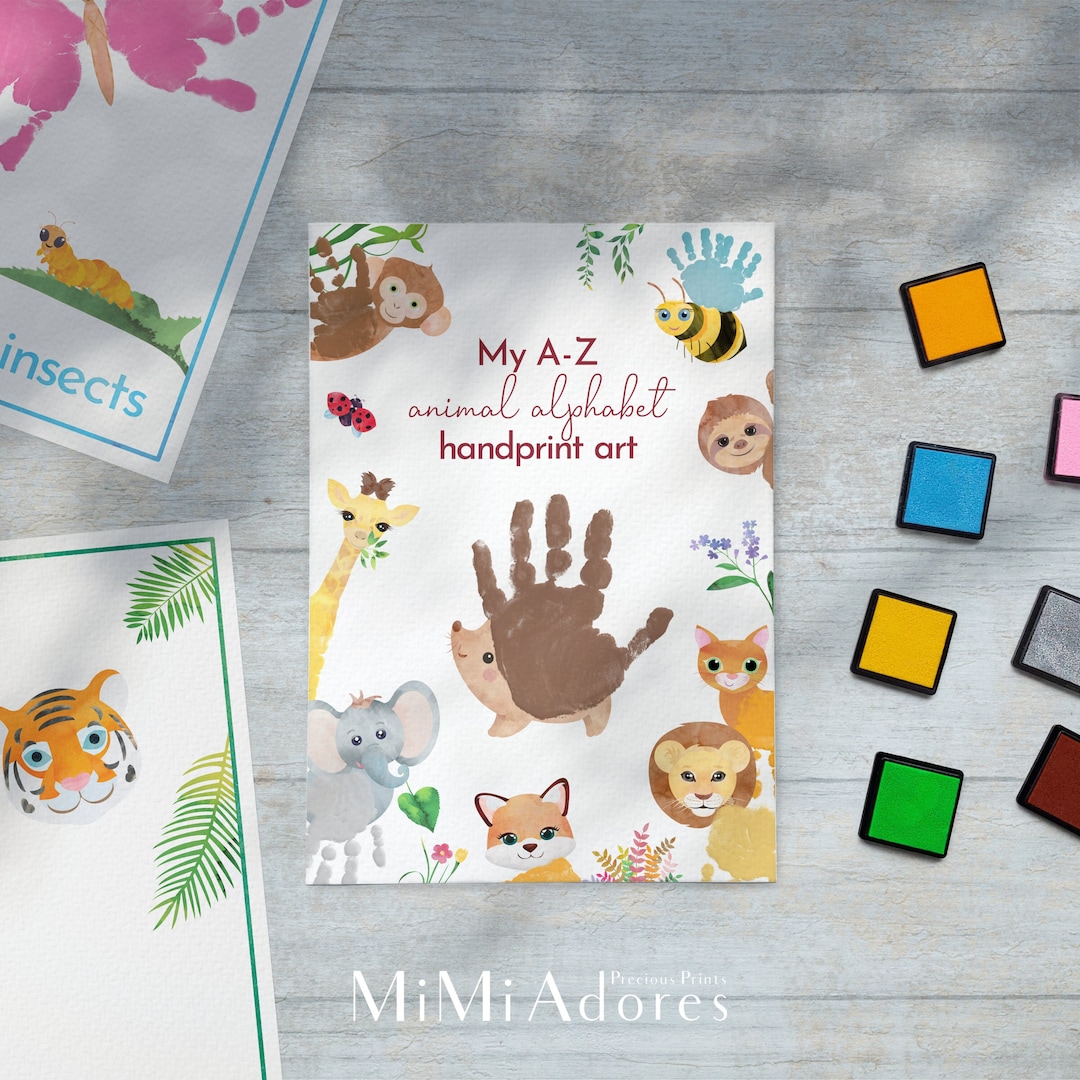 Handprint Alphabet | Printable ABC Handprint Art Craft | Printable ...