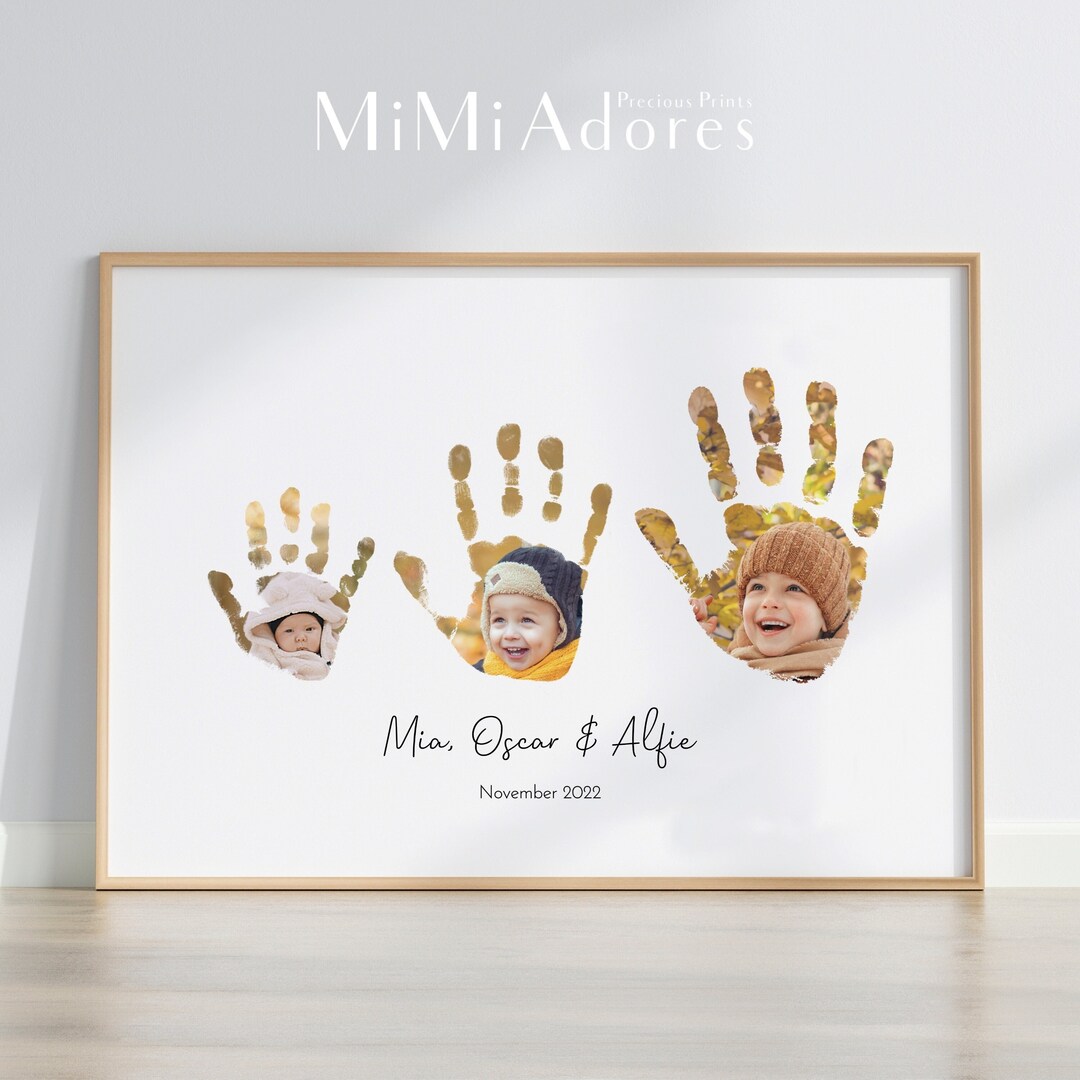 Luxury Handprint Art Sibling Keepsake Sibling Handprint Mommy Gift ...