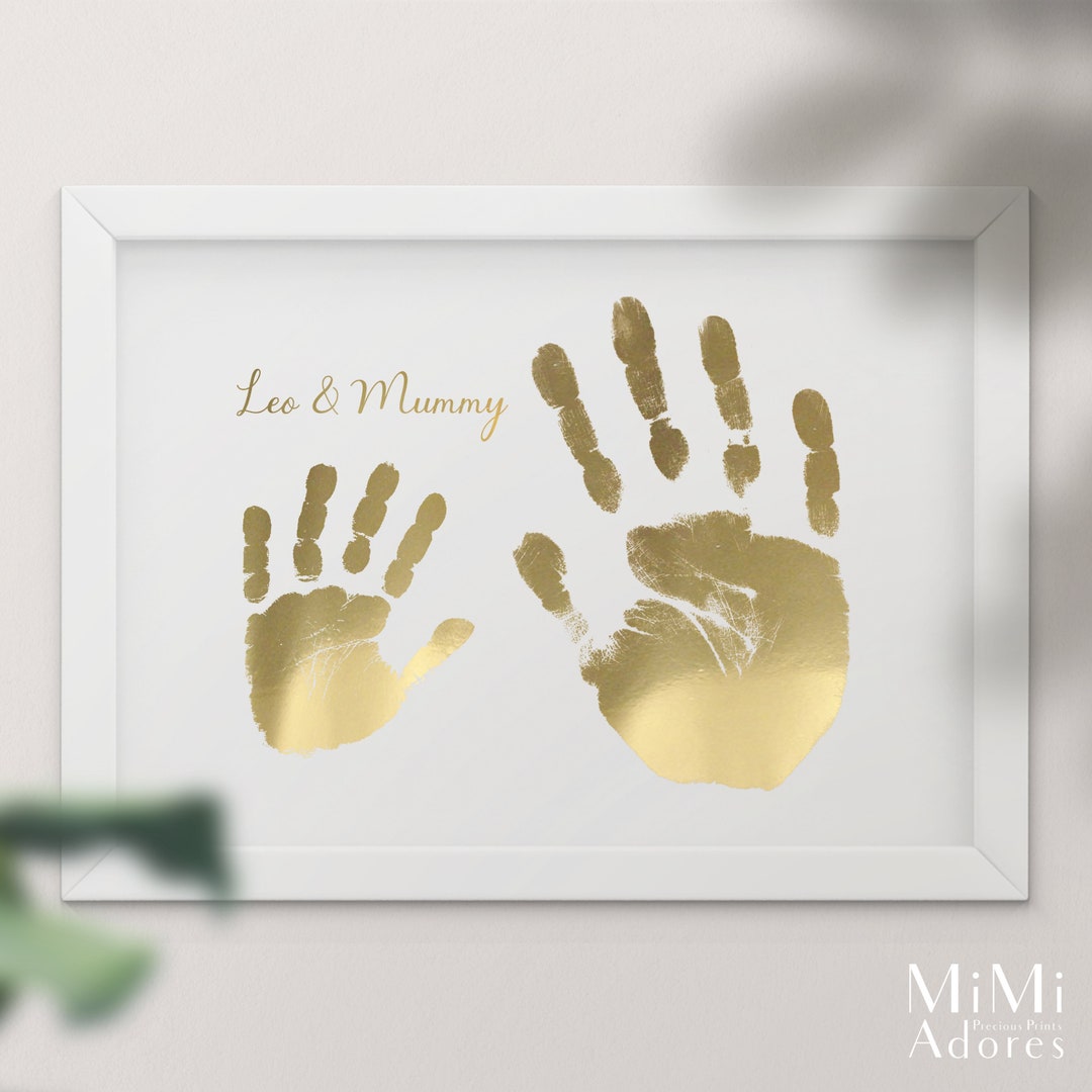 Luxury Handprint Keepsake Made in Stunning Real Foil Daddy - Etsy