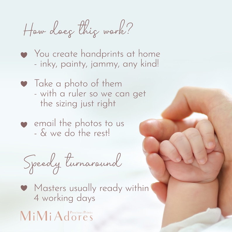 DIGITAL Sibling Handprint Art | Mommy Gift | Grandparent's Gift ...