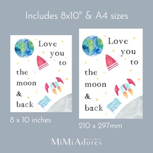 Love You to the Moon and Back | Footprint Rocket | Daddy Footprint ...