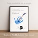Printable Guitar Handprint Art Craft Fathers Day Daddy Kids Baby ...
