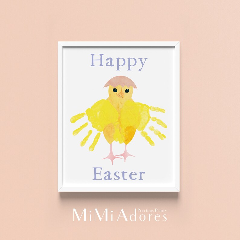Easter Chick | Handprint Hand Art Craft | Easter Handprint | Kids ...
