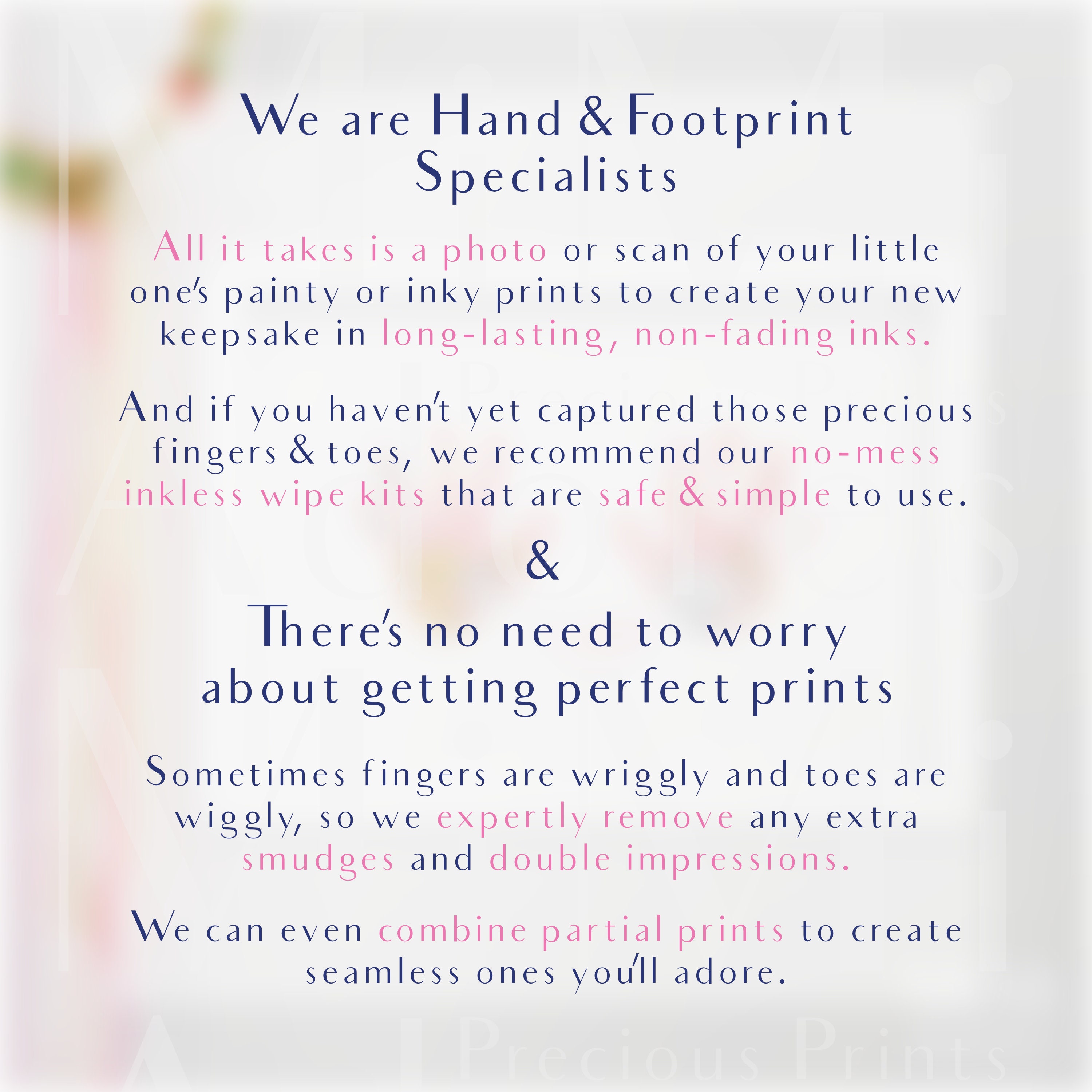 Real Foil Baby Handprint Footprint Art Made From Baby's | Etsy UK