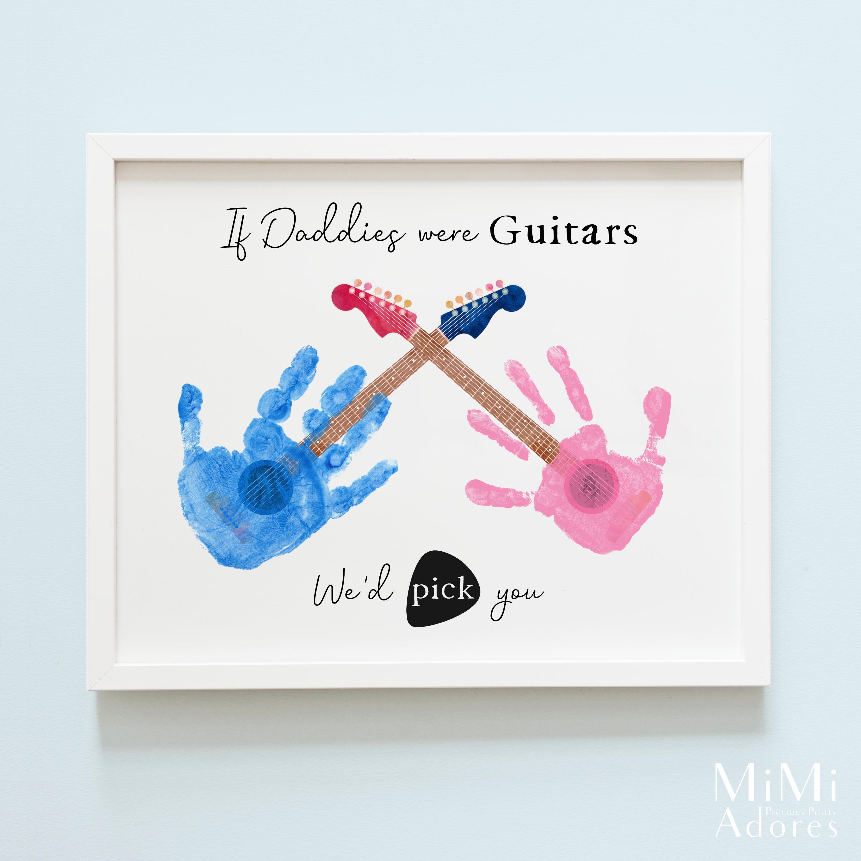 Handprint Art Craft | Fathers Day Daddy | Kids Baby Toddler Keepsake ...