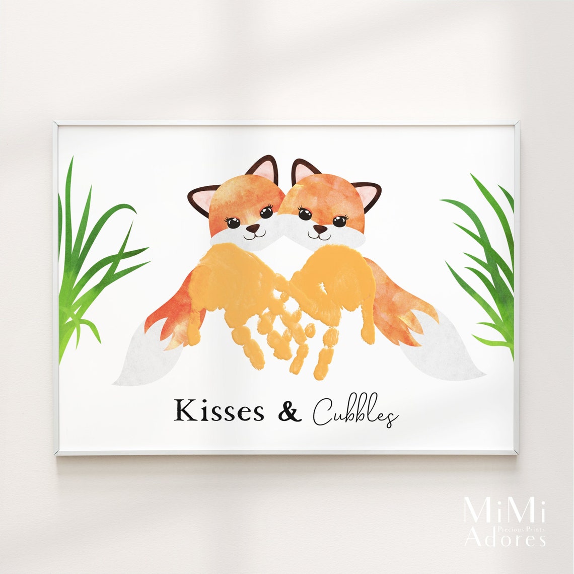 Fox Handprint Printable | Kids Handprint Activity Craft | Autumn ...