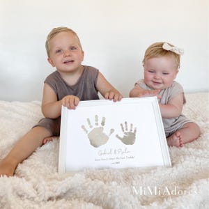 Baby Handprint Keepsake Made in Real Foil | Baby Toddler Keepsake ...