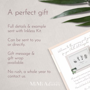 Baby Handprint Footprint Keepsake | Personalised Nursery Decor ...