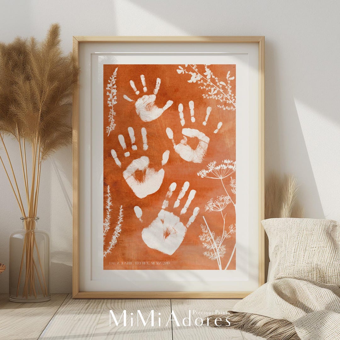 Family Hand Print Art | Family Handprint Kit Included | Family Print ...