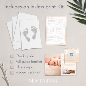 Real Foil Baby Handprint Footprint Art | Made From Baby's Actual Prints ...