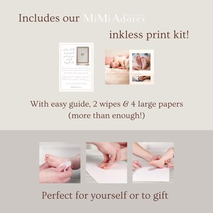 Baby Handprint Keepsake Made in Real Foil Baby Toddler Keepsake ...