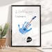 Fathers Day Printable Guitar Handprint Fathers Day - Etsy