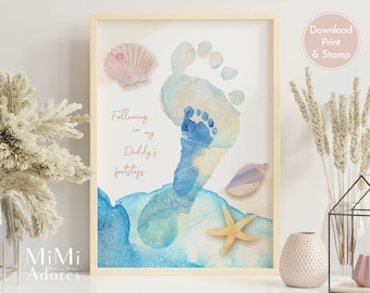 Fathers Day Footprint Craft, Following in Your Footsteps, DIY Craft ...