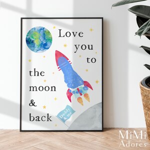 Love You to the Moon and Back | Footprint Rocket | Daddy Footprint ...