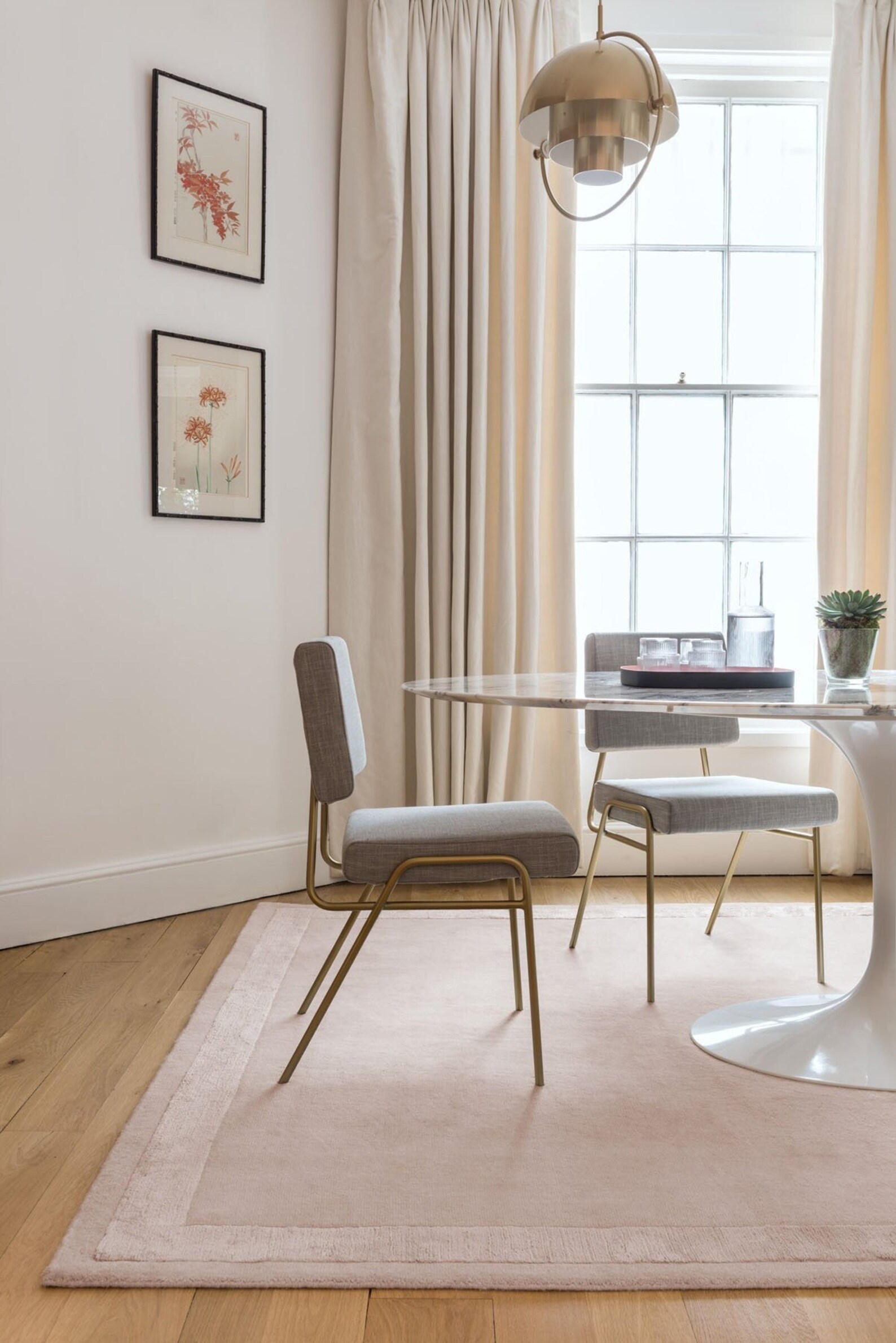 Rose Pink Handmade Wool & Viscose Rug, Luxury Rug, Area Rug, Living ...