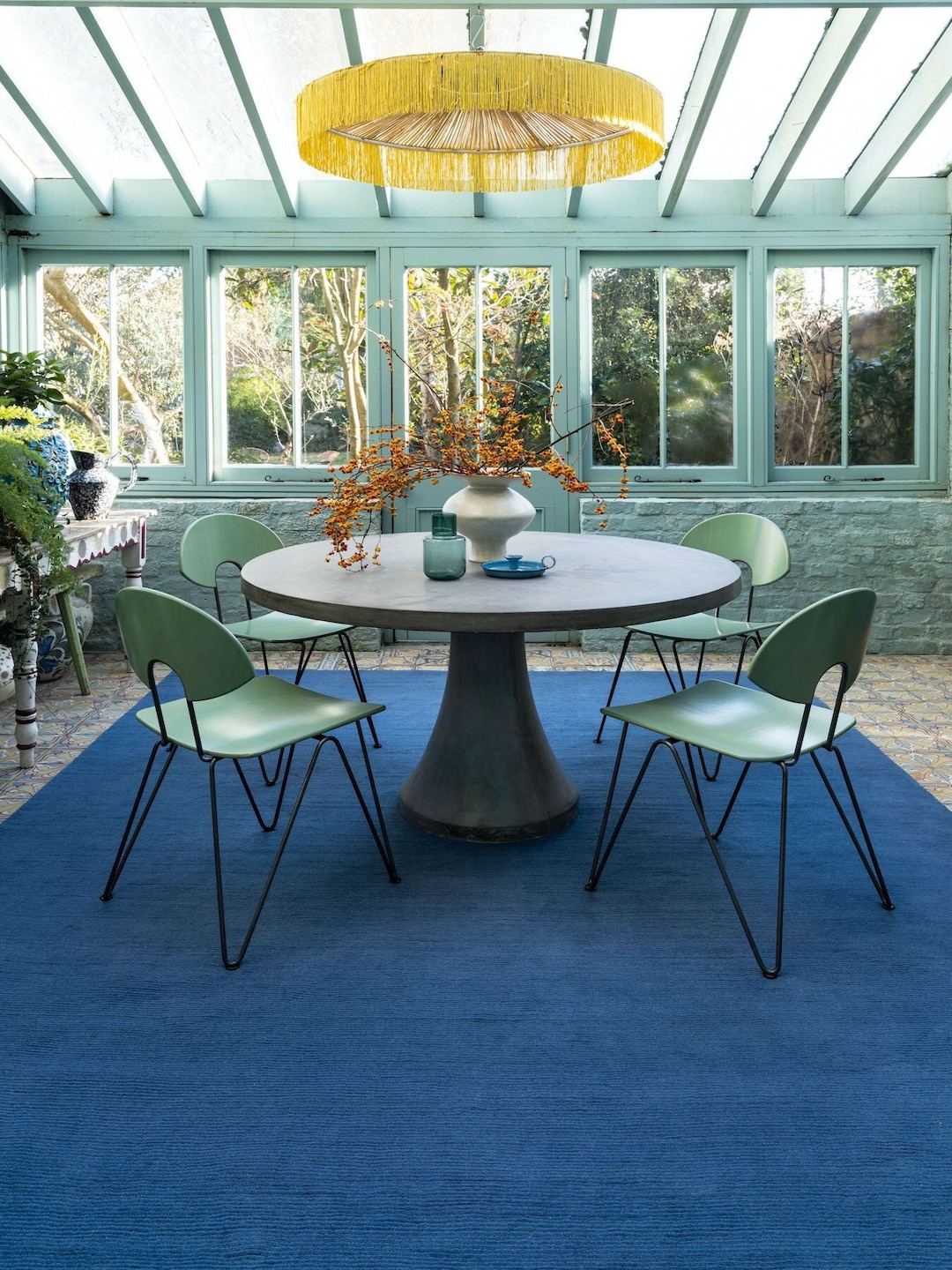 Denim Blue Handmade Wool Rug, Luxury Rug, Area Rug, Living Room Rug ...