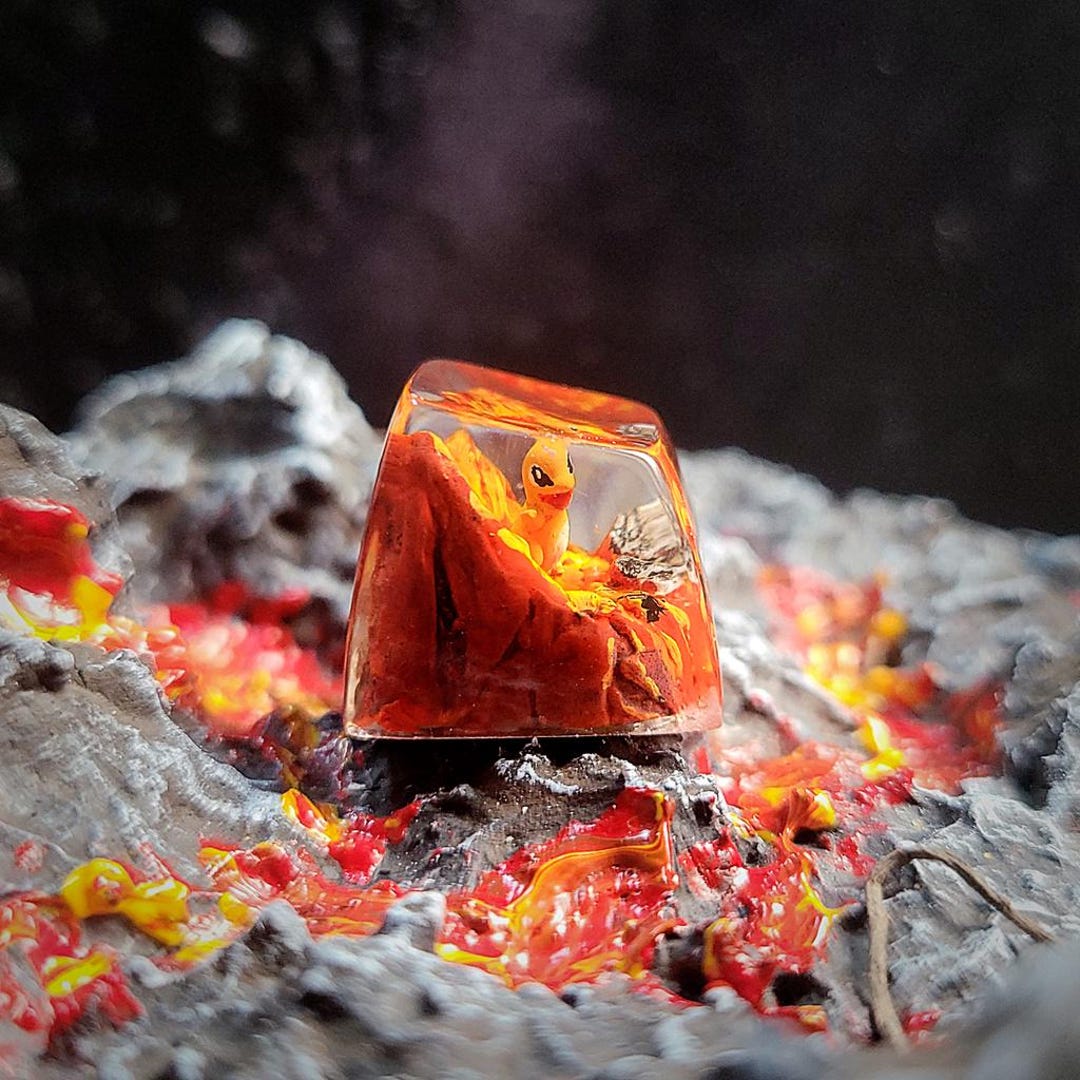 Keycap Charmander Keycap Pokemon Keycap Anime - Etsy