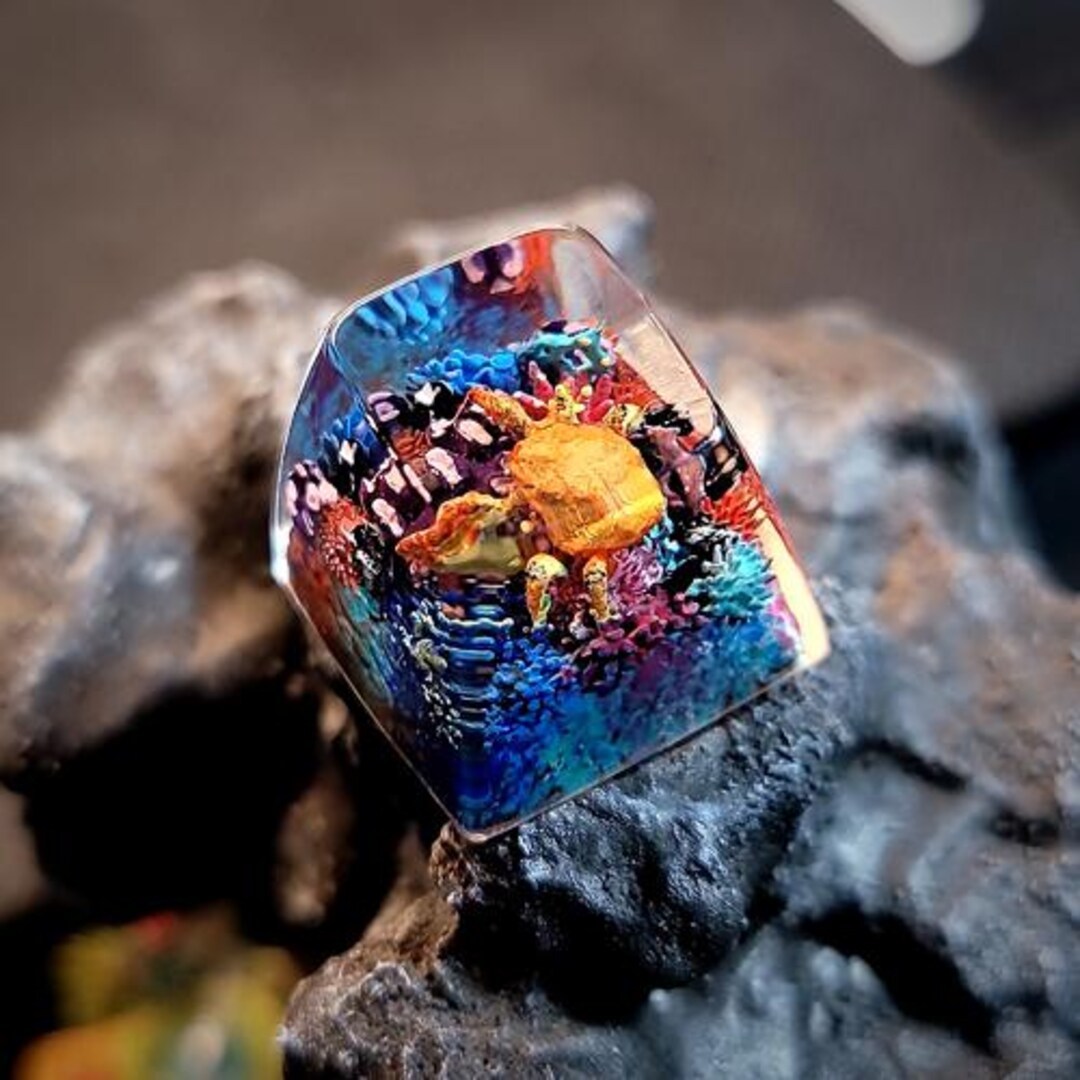 Coral Crab Keycaps, Seabed Coral Crab Mechanical Keyboard Buttons ...
