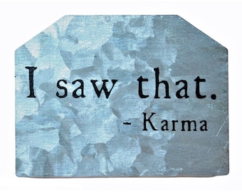 Karma Sign | Etsy