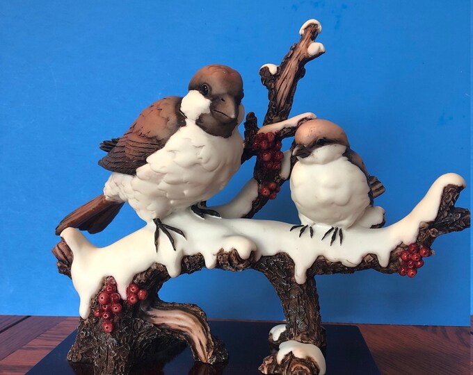 Vintage De Capoli Porcelain Collection "two Birds on a Tree" Beautiful ...
