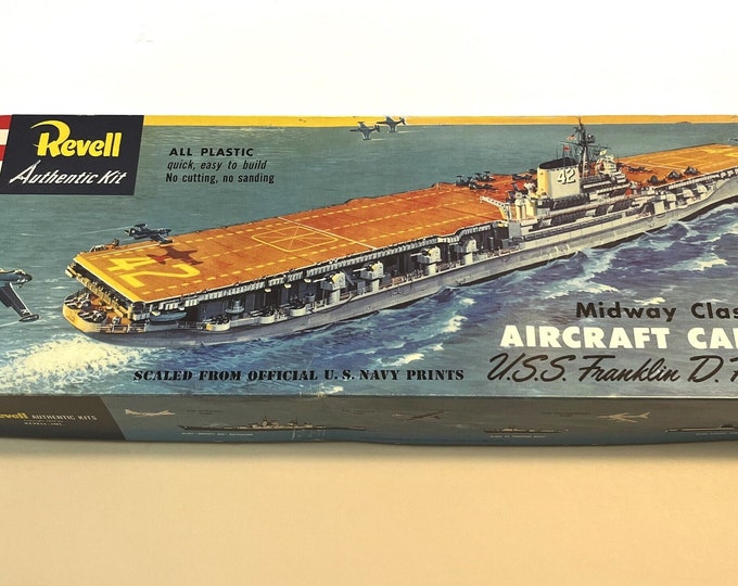 Plastic Model Ship Kit U.S.S. Franklin D. Roosevelt Aircraft Carrier ...