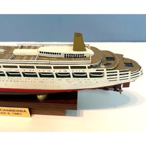 Ocean Liner Model S.S. Canberra Cruise Ship Model Built up 16” Long ...
